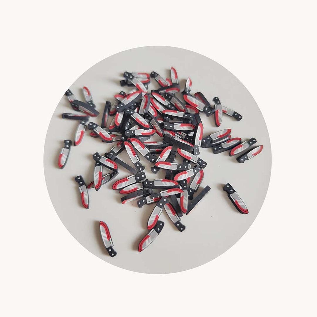 Horror Knife Polymer Clay Pieces for Epoxy and UV Resin Art Bulk Slime ...