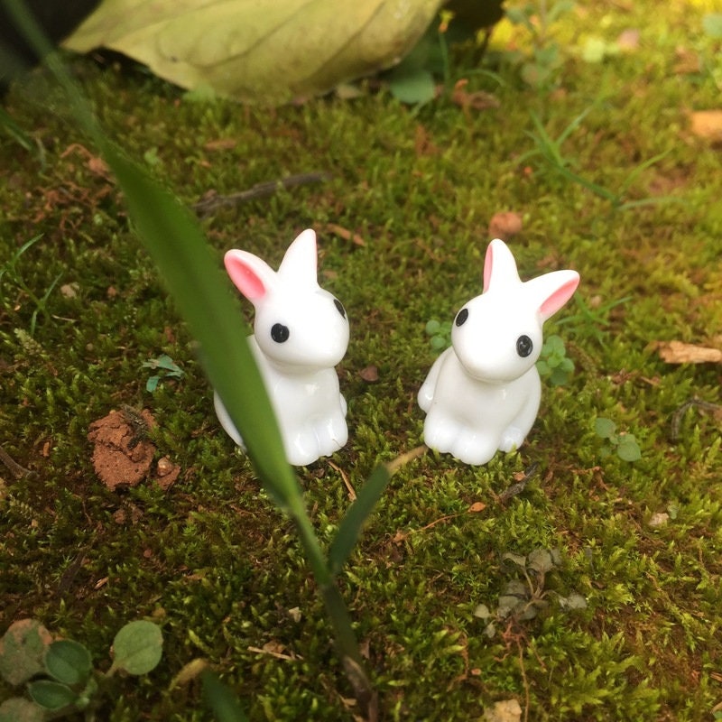 Wholesale Lovely Cute 3D Bunny Rabbit Miniatures Fairy Garden - Etsy