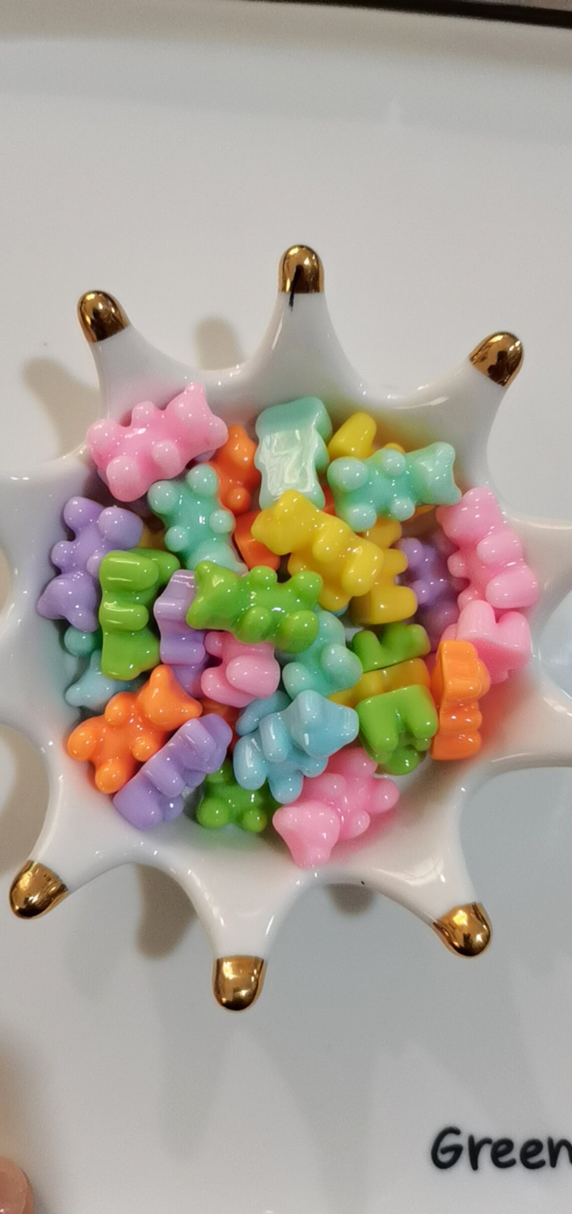 16mm Solid Color Simulated Gummy Bear Candy Resin Cabochon for Slime ...