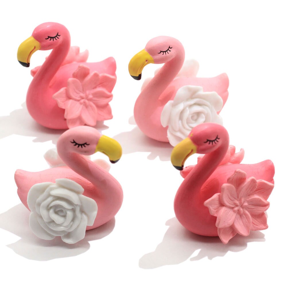 40mm Mini Cute Flamingo Mini Figures Love Animal Home - Etsy