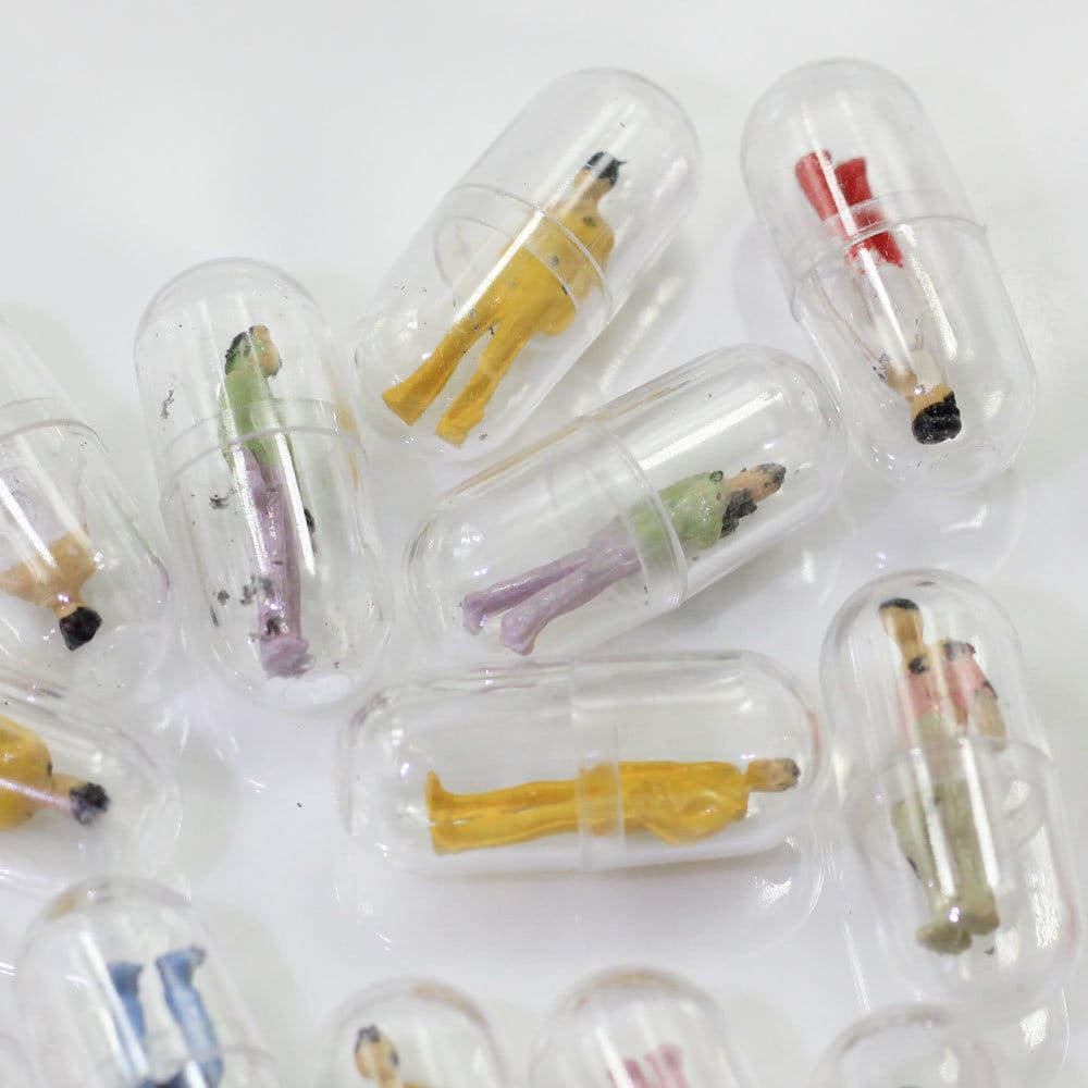 Transparent Capsule Shell Plastic Pill Container Pill Cases - Etsy