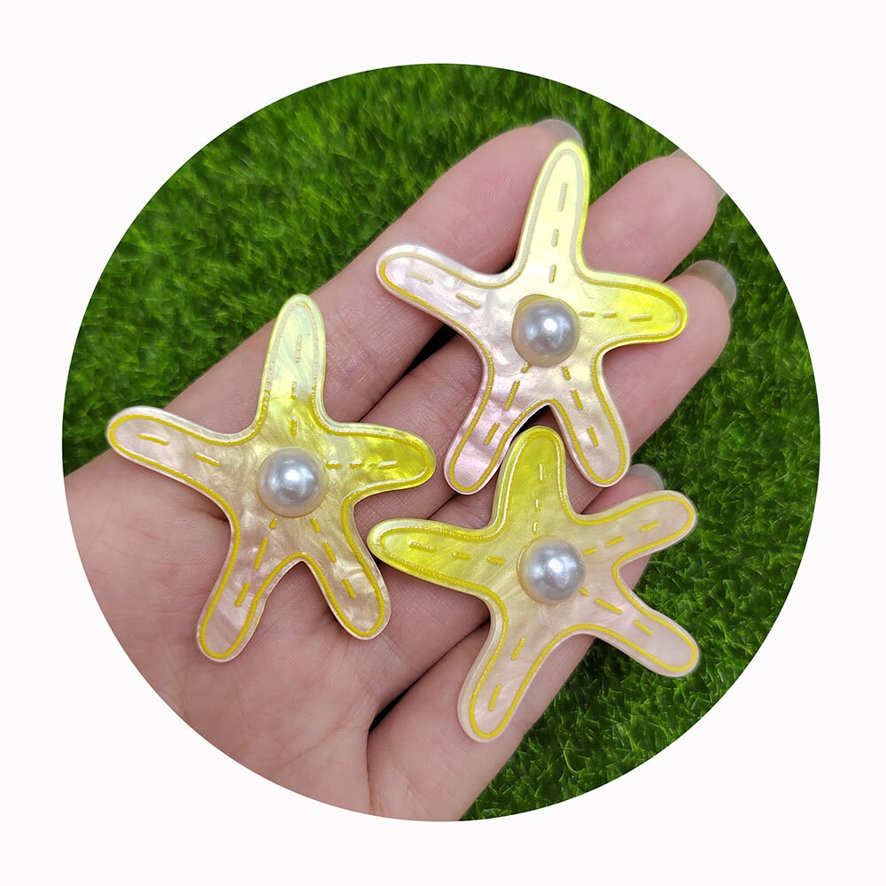 Pearl Sea Shells Acrylic Planar Flat Backs for Bow Centers Bowtie Shell ...