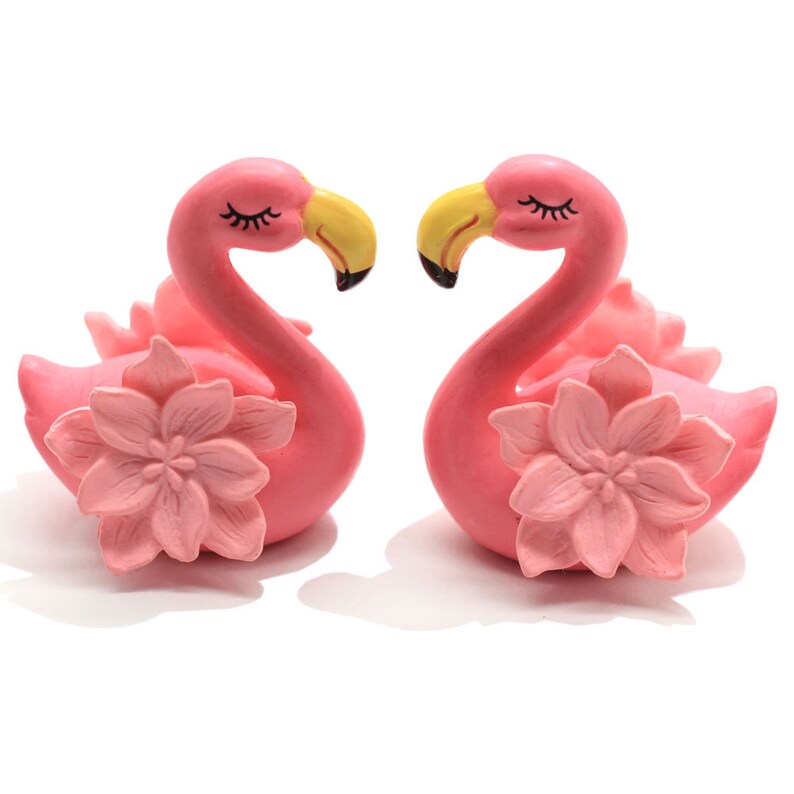 40mm Mini Cute Flamingo Mini Figures Love Animal Home - Etsy
