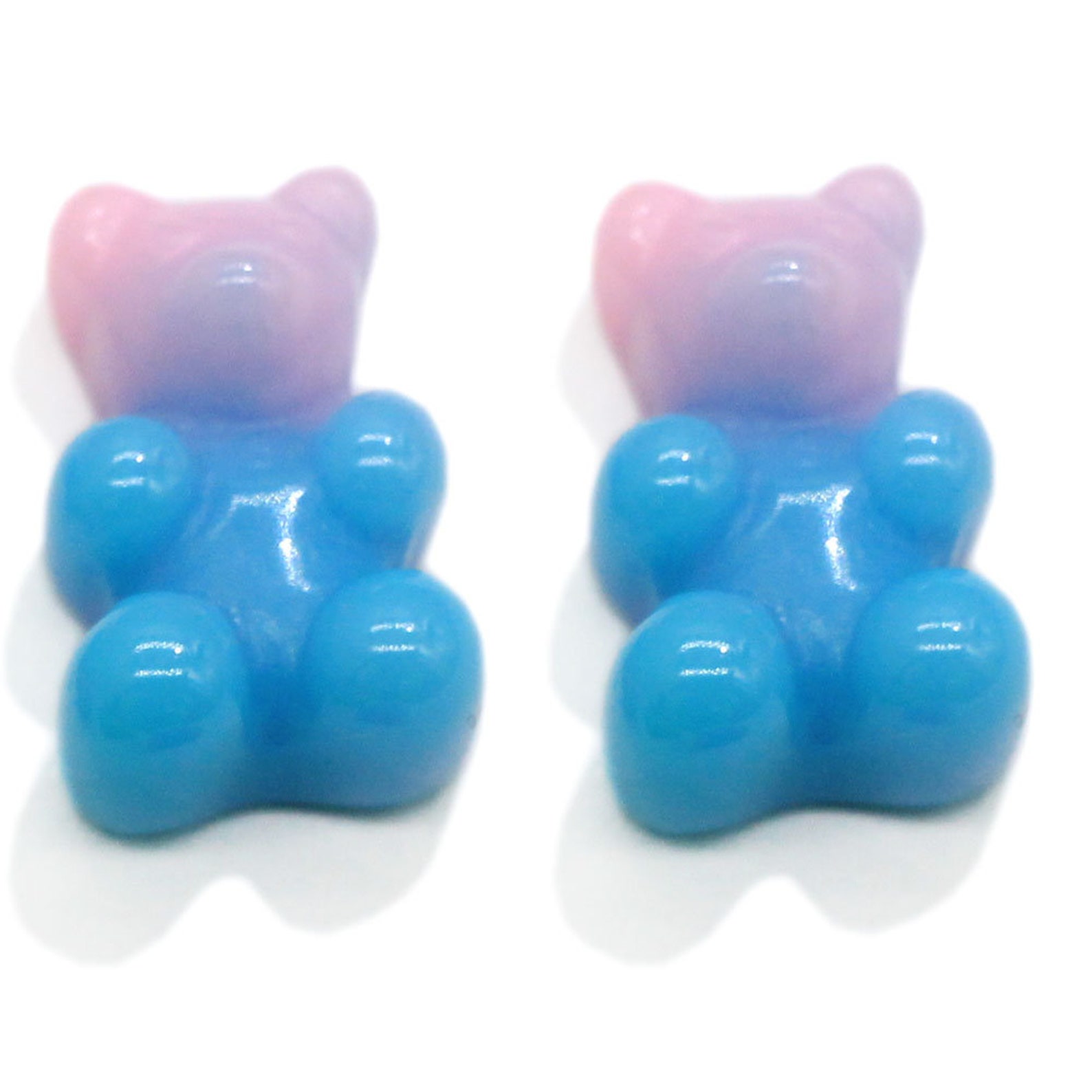 17mm Gradient Pastel Color Gummy Bear Candy Charms For Polymer | Etsy