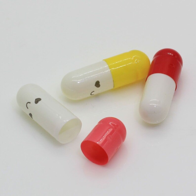 Kawaii Children Mini Emoticon Smile Pills Love Blank Message - Etsy