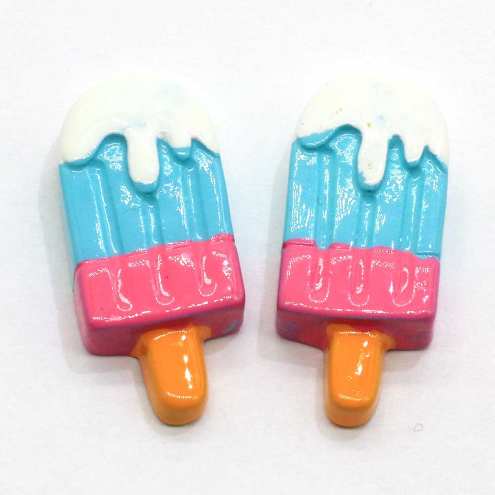 NEW Arrival Rainbow Ice Cream Stick Resin Flat Back Cabochon - Etsy
