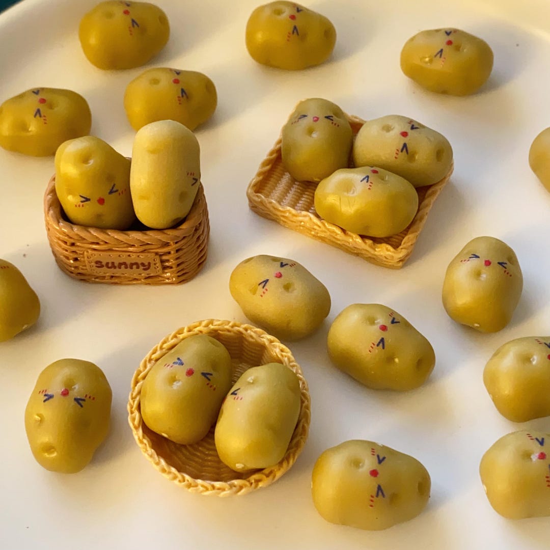 Classic Toys Resin Mini Food Figures Miniture Potato for Doll House ...