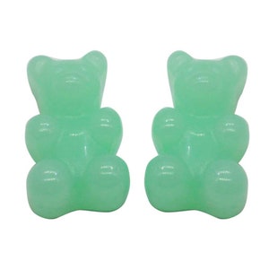 New Pastel Color Simulated Gummy Bear Candy Resin Cabochon for Slime Toy Kids Foam Clay Mud ...