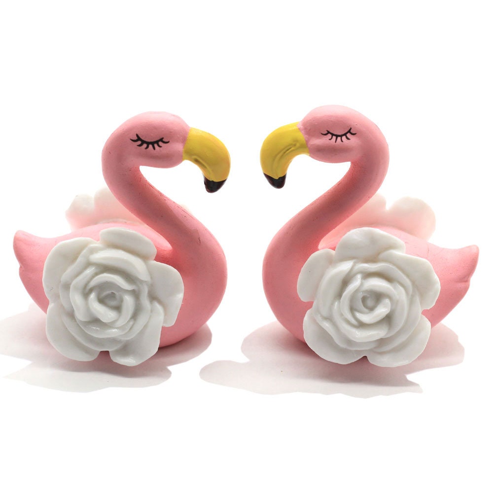 40mm Mini Cute Flamingo Mini Figures Love Animal Home - Etsy