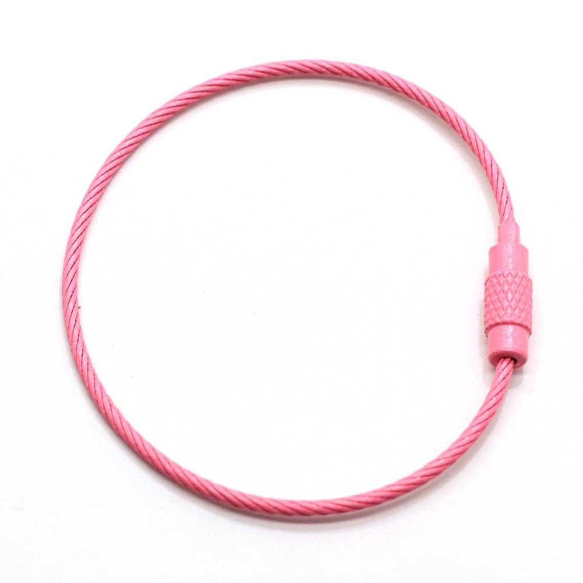 Colorful Wire Rope Key Chain Wire Keychain Carabiner Cable Key Ring ...
