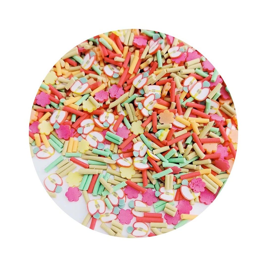 Fruit Sprinkles Mix Sprinkle Slime Polymer Clay Slices Faux Bake Nail ...