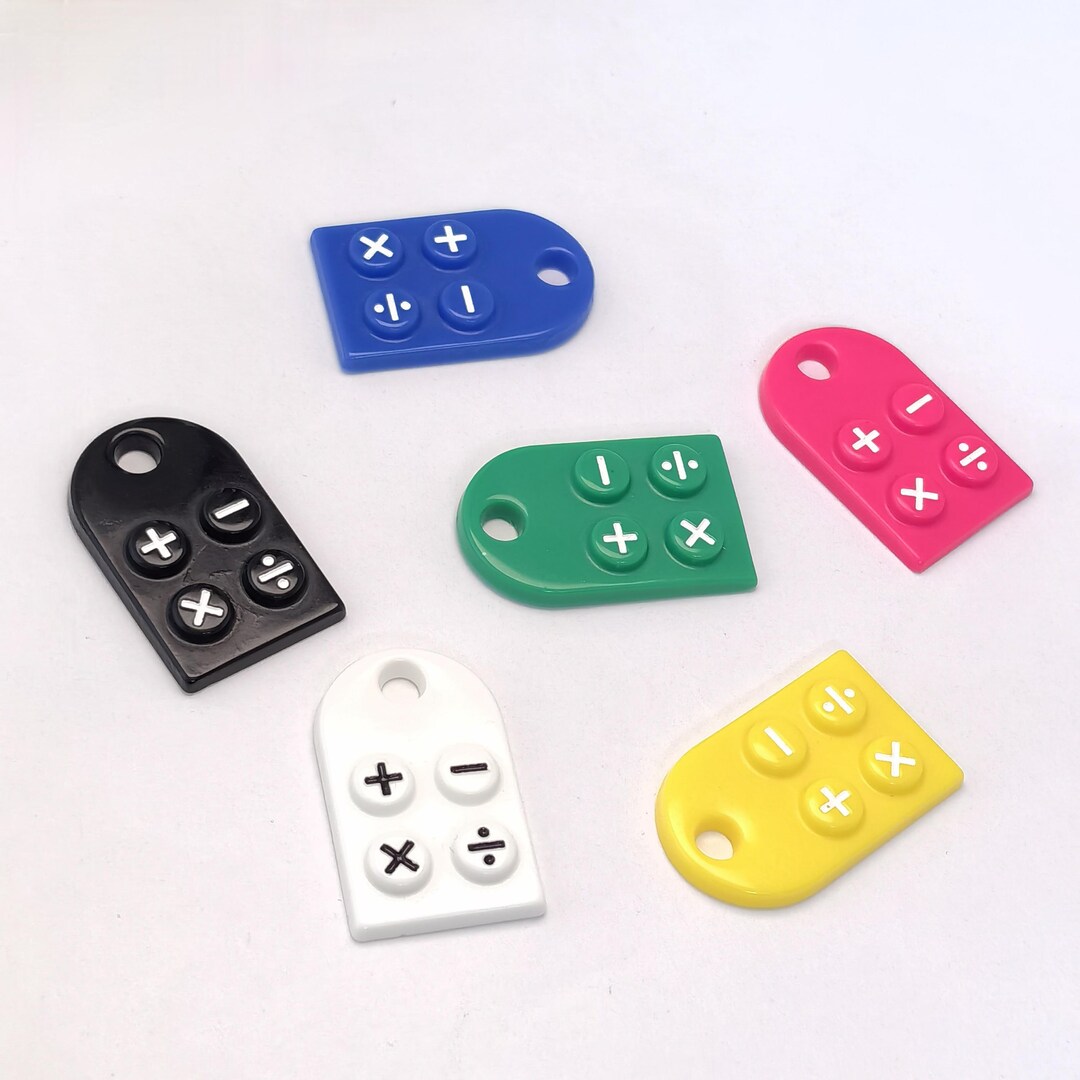 Addition Subtraction Multiplication Division Math Charms Colorful ...
