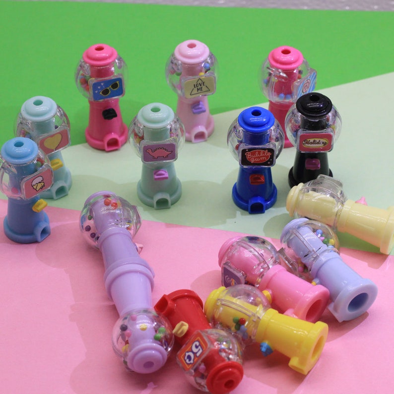 3D Mini Resin Kawaii Bubble Gumball Machine DIY Embellishment ...
