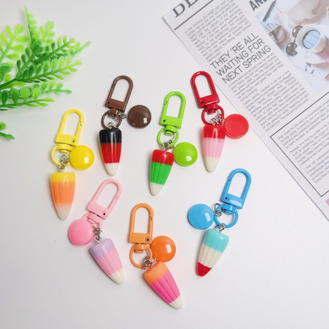 Candy Corn Cute Food Realistic Candies Keychains Kawaii Keychain Gifts ...