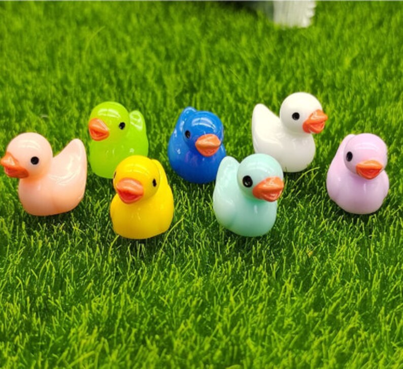 Mini Little Yellow Duck Miniature Dollhouse Fairy Garden - Etsy