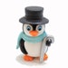 4pcs/set DIY Crafts Mini Winter Penguin Miniature Figurine Christmas ...