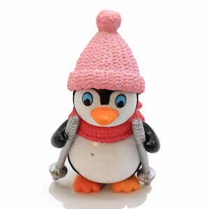 4pcs/set DIY Crafts Mini Winter Penguin Miniature Figurine Christmas ...