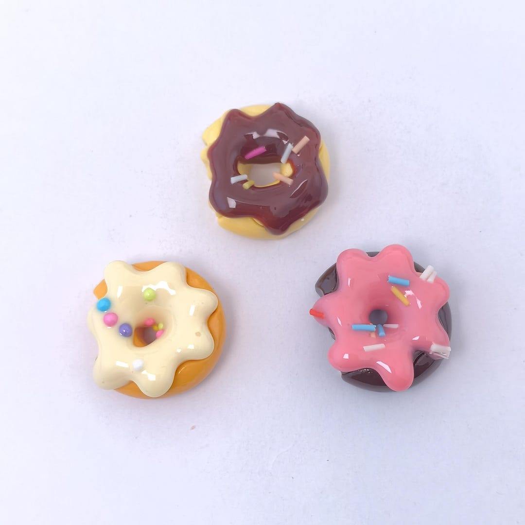 Flatback Doughnut Cute Donut Resin Charms Dessert Food Theme Resin ...