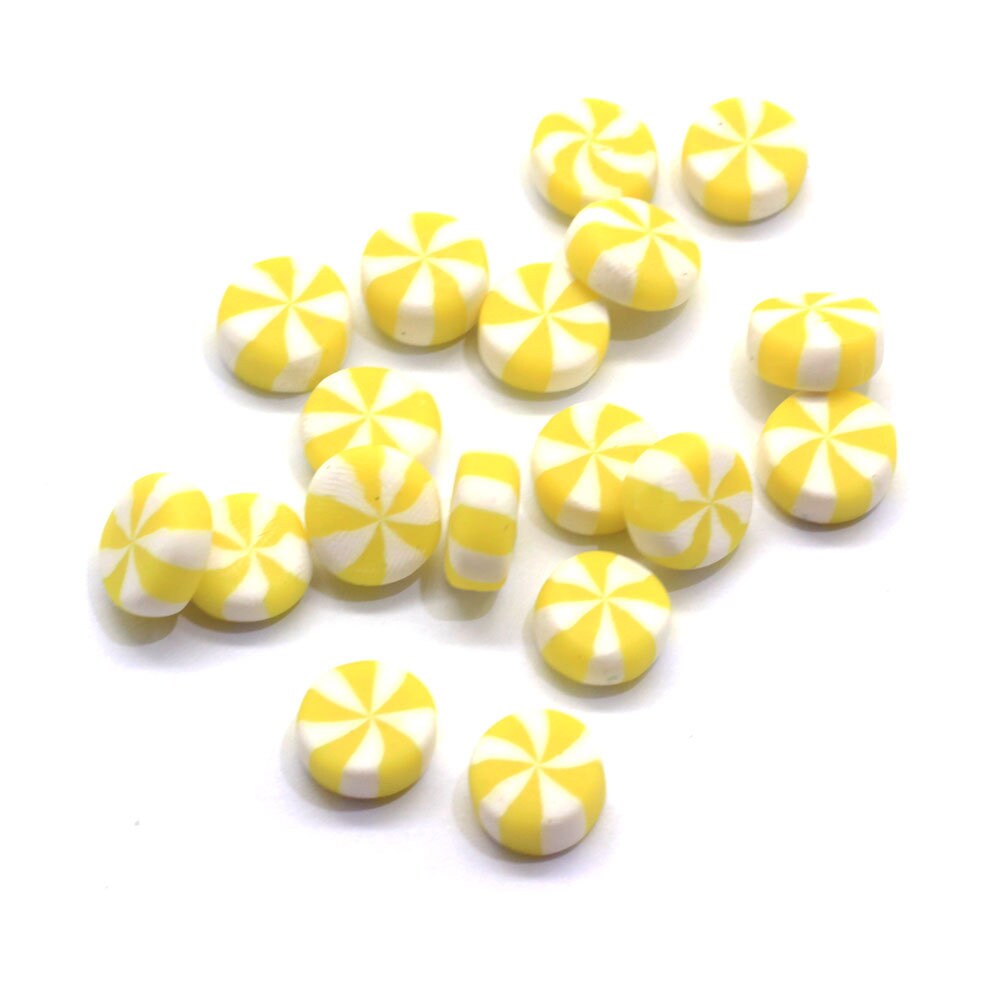 10mm Kawaii Flat Back Polymer Clay Candy Mix Colors DIY Resin - Etsy