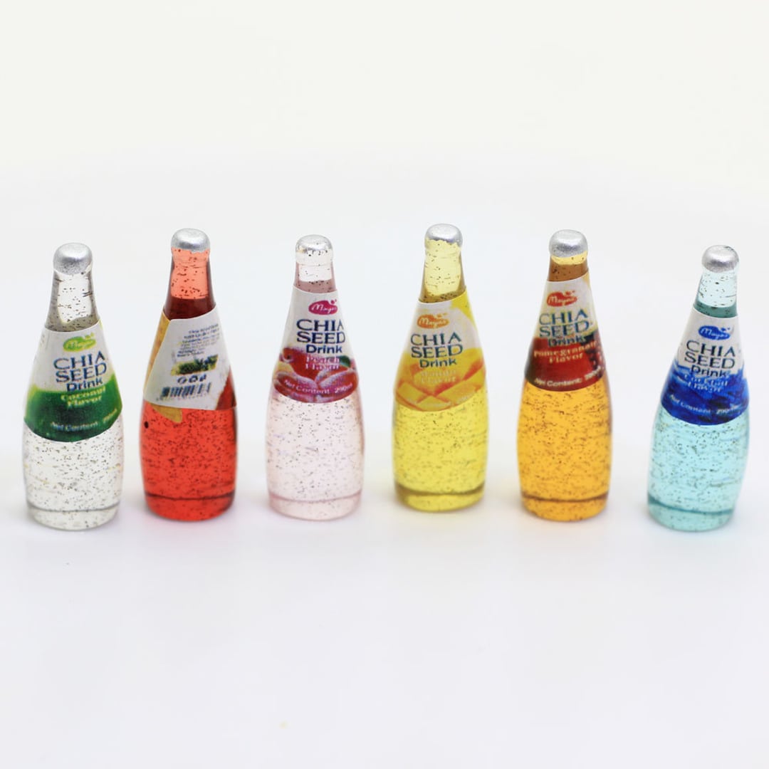 Mini Drink Bottle Bead Slime Charms Filling Addition for Clay Material ...