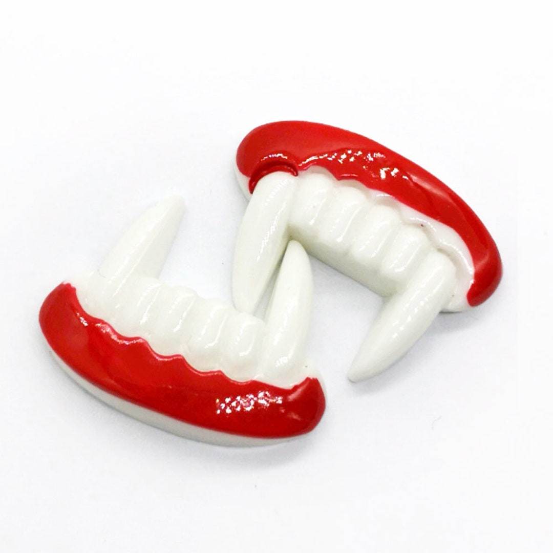 Kawaii Resin Halloween Tooth Flat Back Resin Cabochons Accessories - Etsy