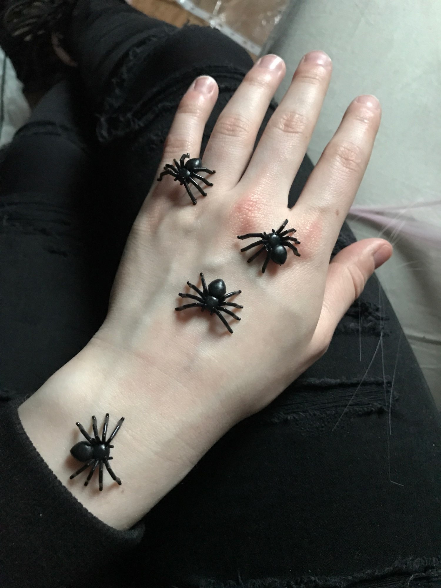 Horror Black Spider Haunted House Spider Web Bar Party Decoration ...