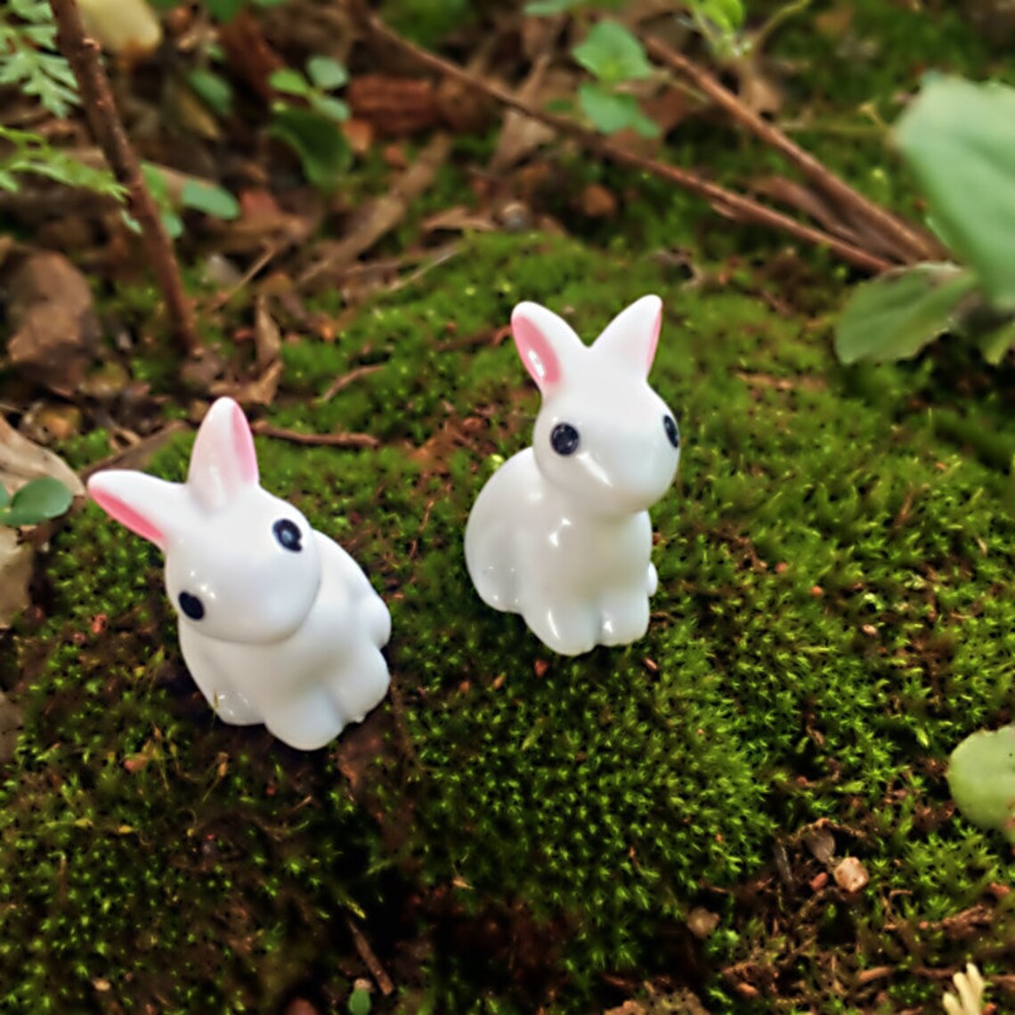 Wholesale Lovely Cute 3D Bunny Rabbit Miniatures Fairy Garden - Etsy