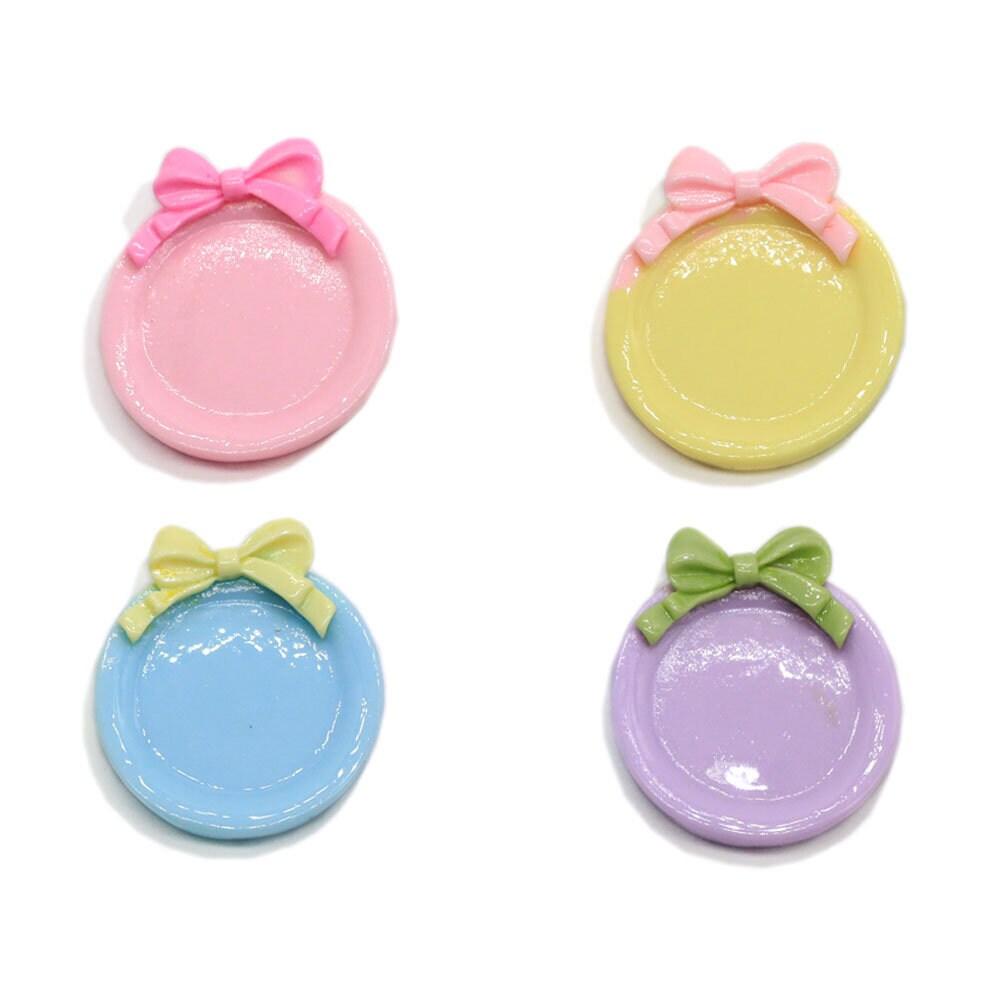Resin Round Square Plate Dishes Simulation Plates Miniature - Etsy