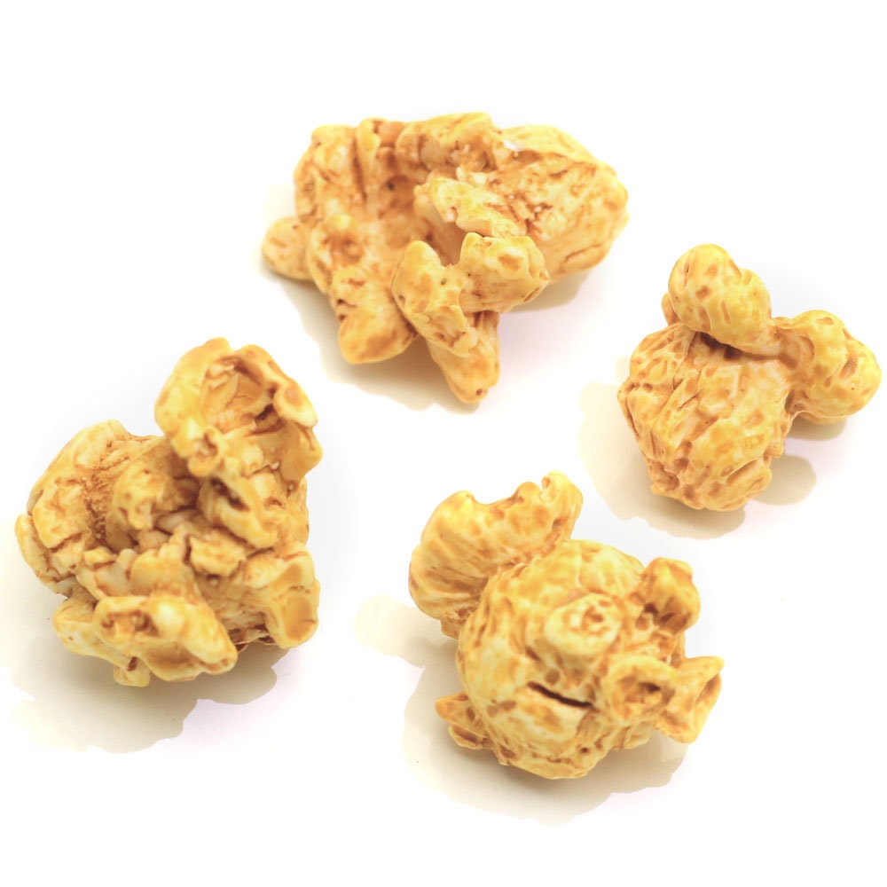 3D Sweet Miniature Popcorn Flat Back Resin Cabochons Handmade ...