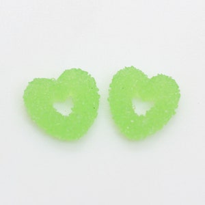 Heart Shape Fake Candy Gumdrop Resin Cabochon Flatback Simulation Food ...