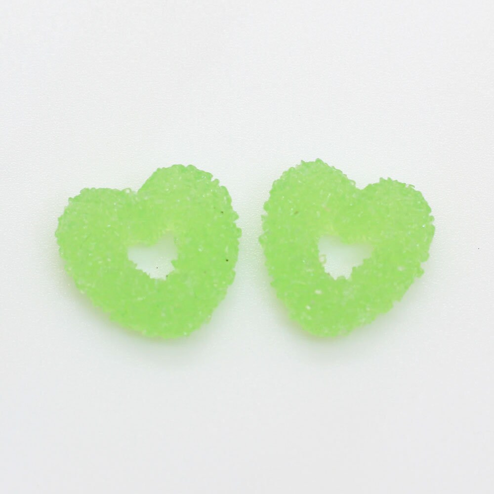 Heart Shape Fake Candy Gumdrop Resin Cabochon Flatback - Etsy