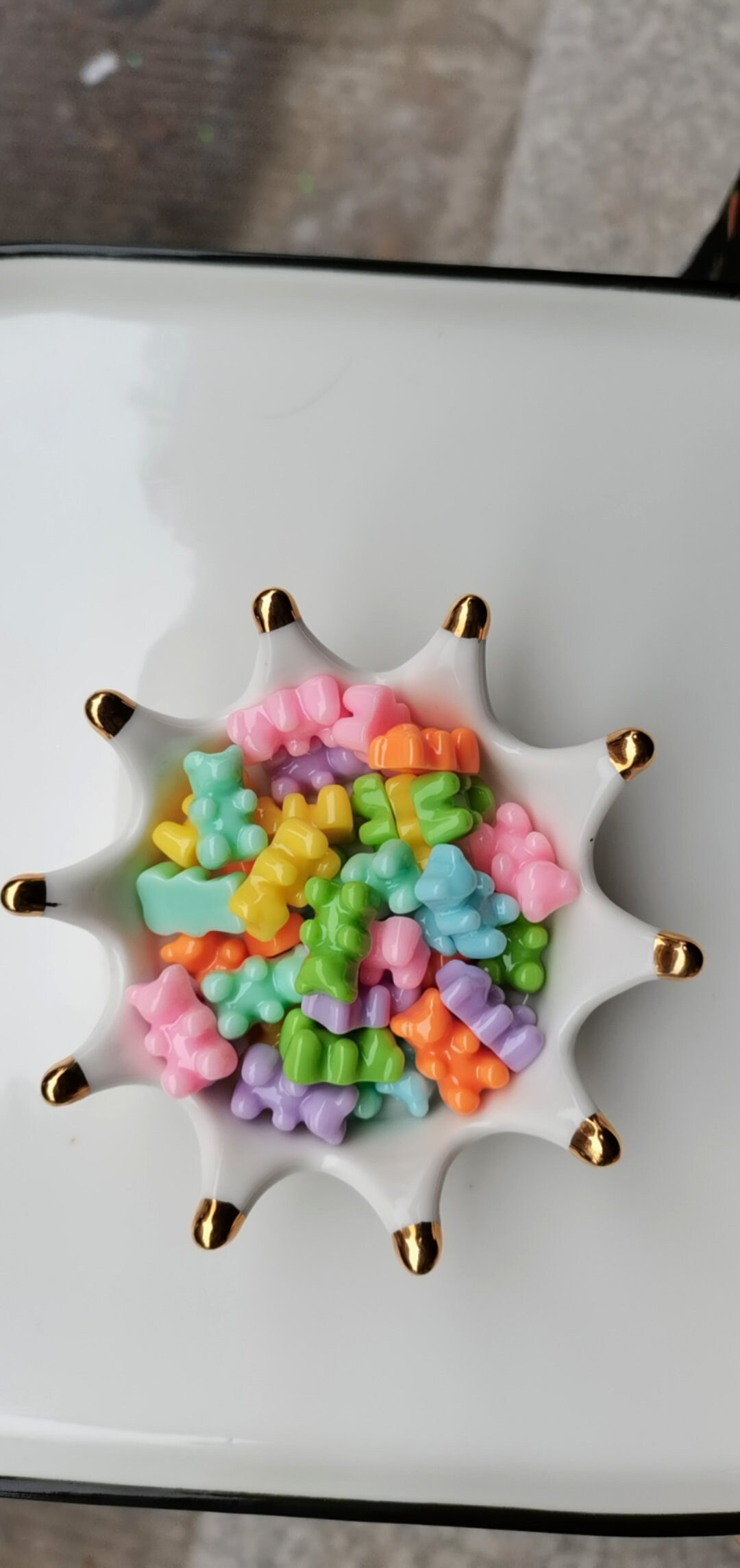 16mm Solid Color Simulated Gummy Bear Candy Resin Cabochon for Slime ...