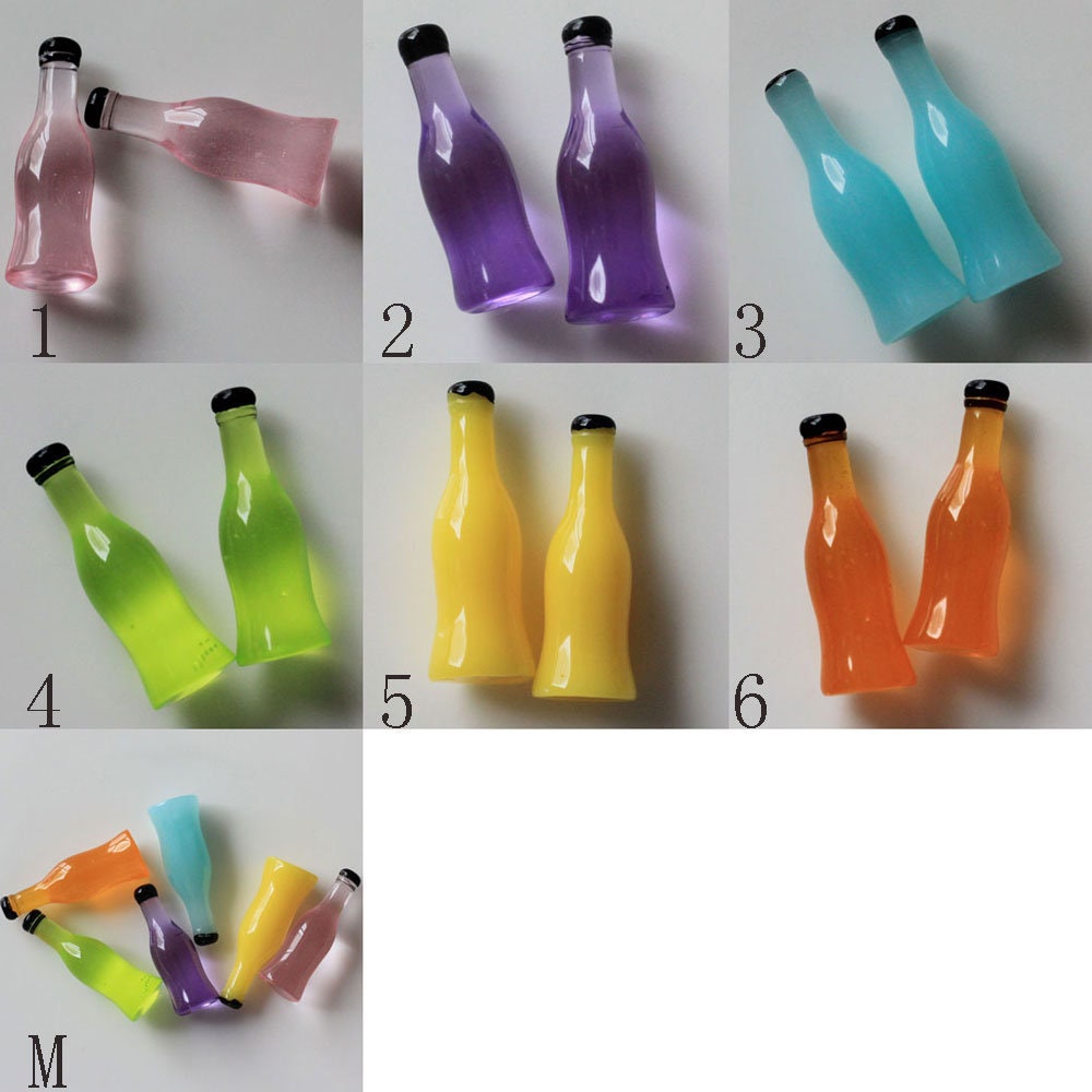Resin Cute Miniature Kawaii Hot Selling Soda Pop Bottle,resin Cabochons ...