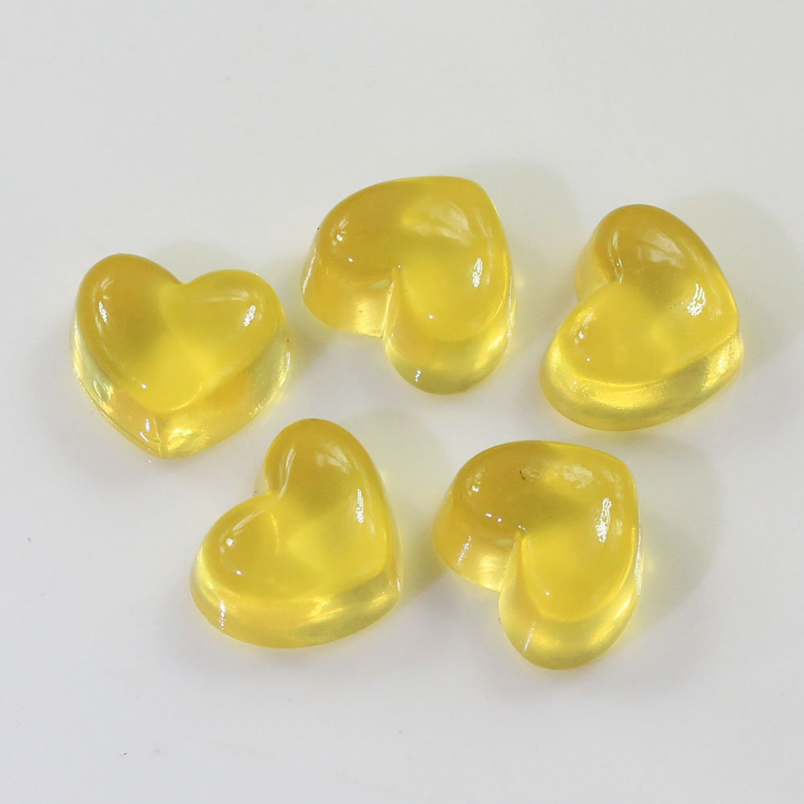 16mm DIY Clear Resin Heart Simulation Candy Charms for SLIME Filling ...