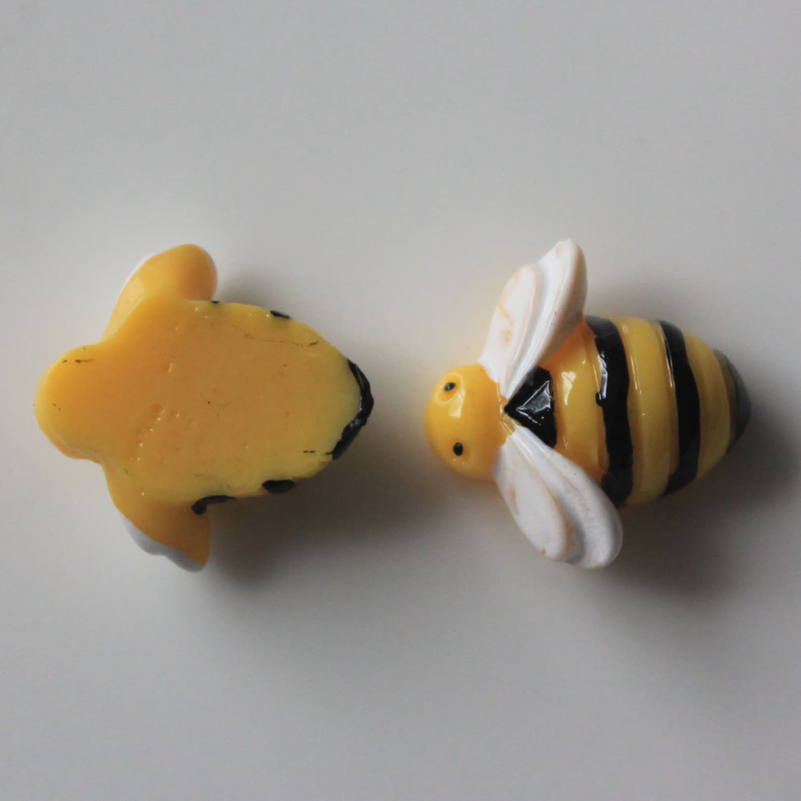 20mm Cute Mini Resin Cartoon Animal Bees With Flatback | Etsy