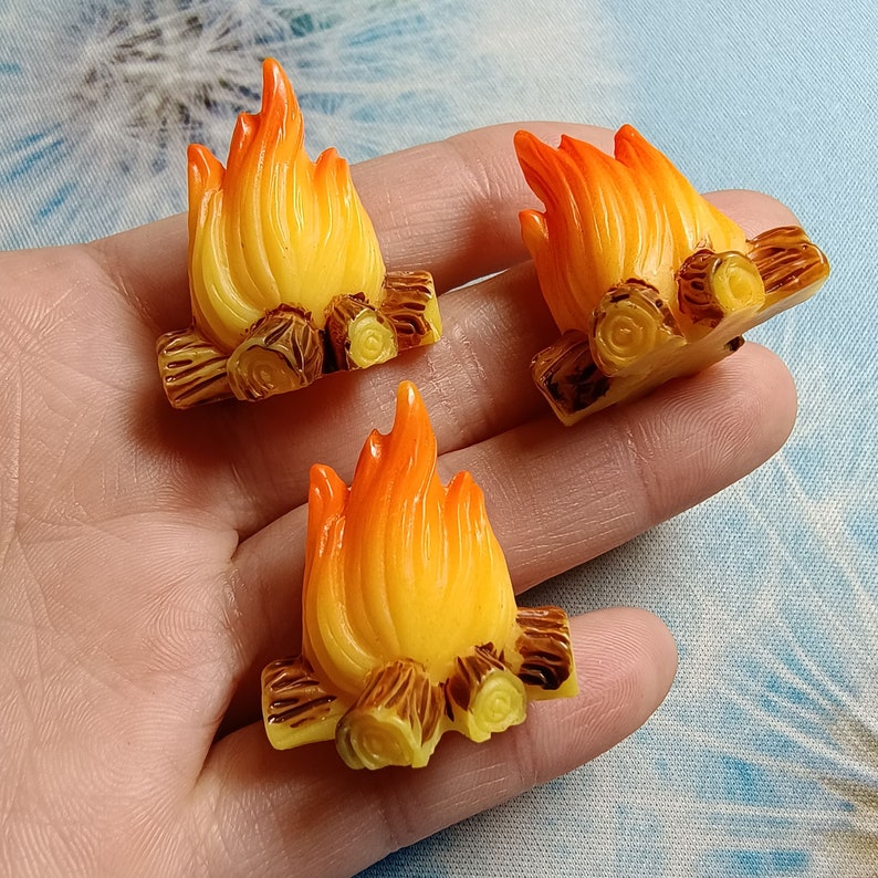 28mm 3D Campfire Centerpiece Artificial Fire Fake Flame Paper - Etsy