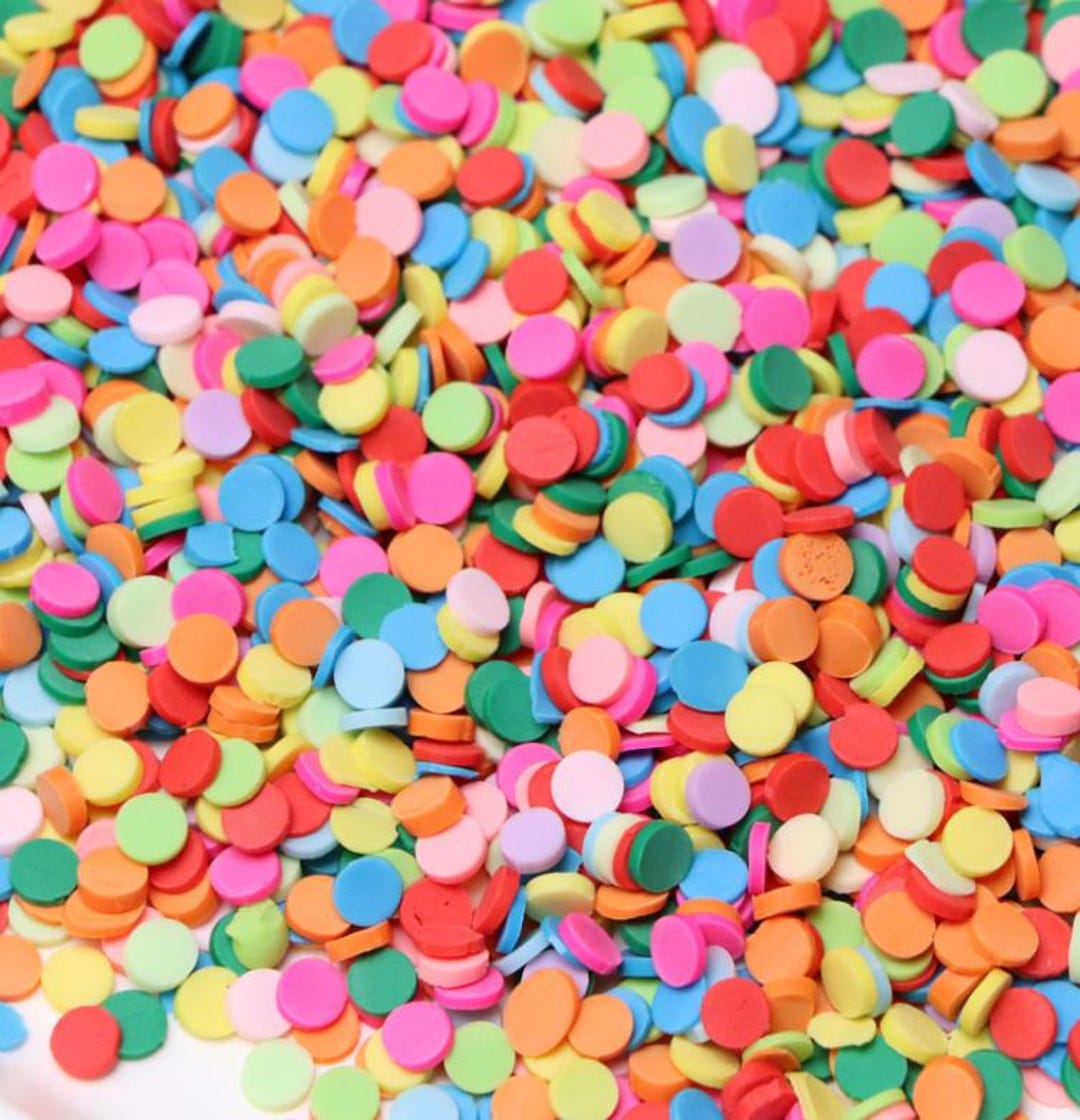 5mm Round Dot Fimo Polymer Soft Clay Slice Clay Sprinkles for Kids Diy ...