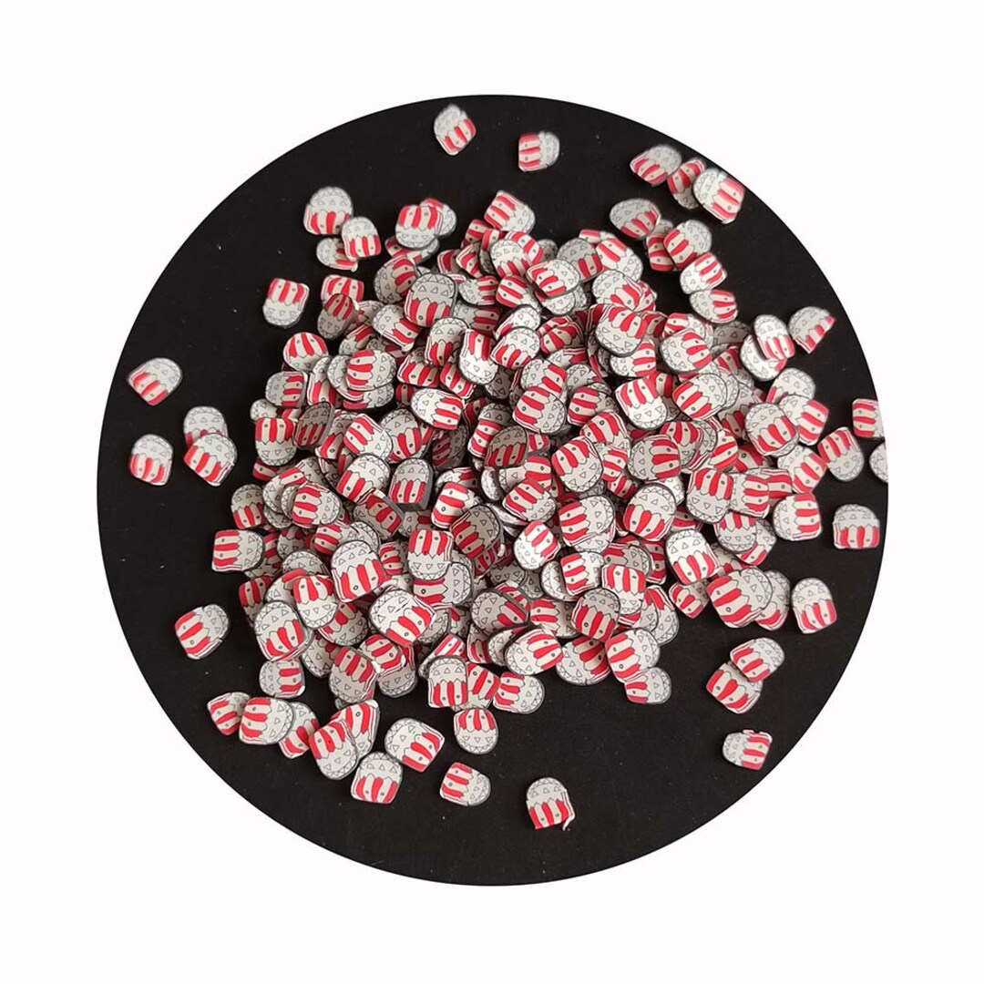 Faux Food Popcorn Box Packed Polymer Clay Slices Sprnkles for ...