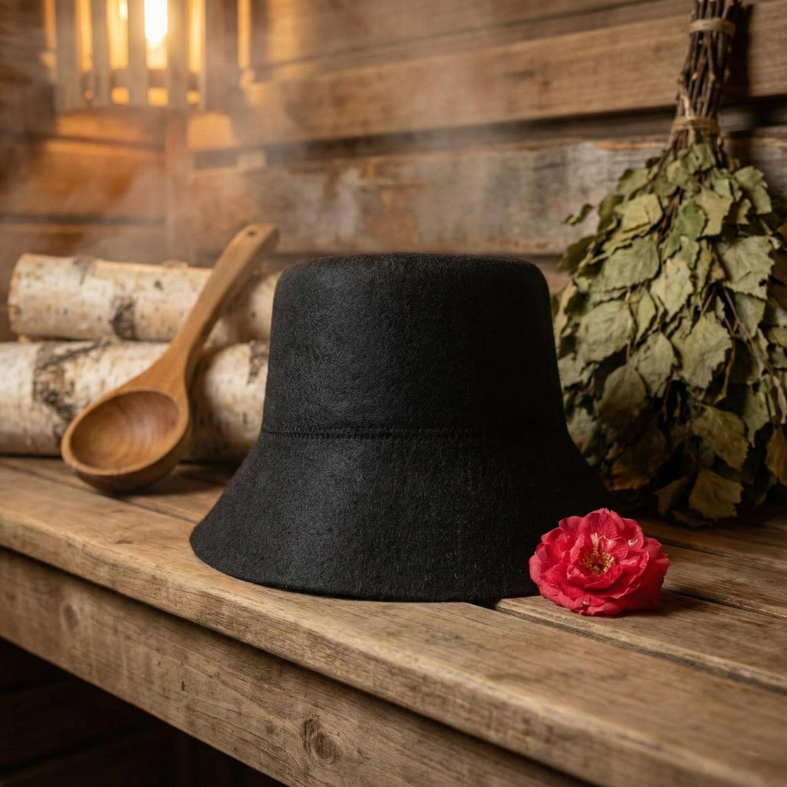 Traditional Sauna Hat for Banya & Spa | Heat Protection Cap | Bathhouse ...