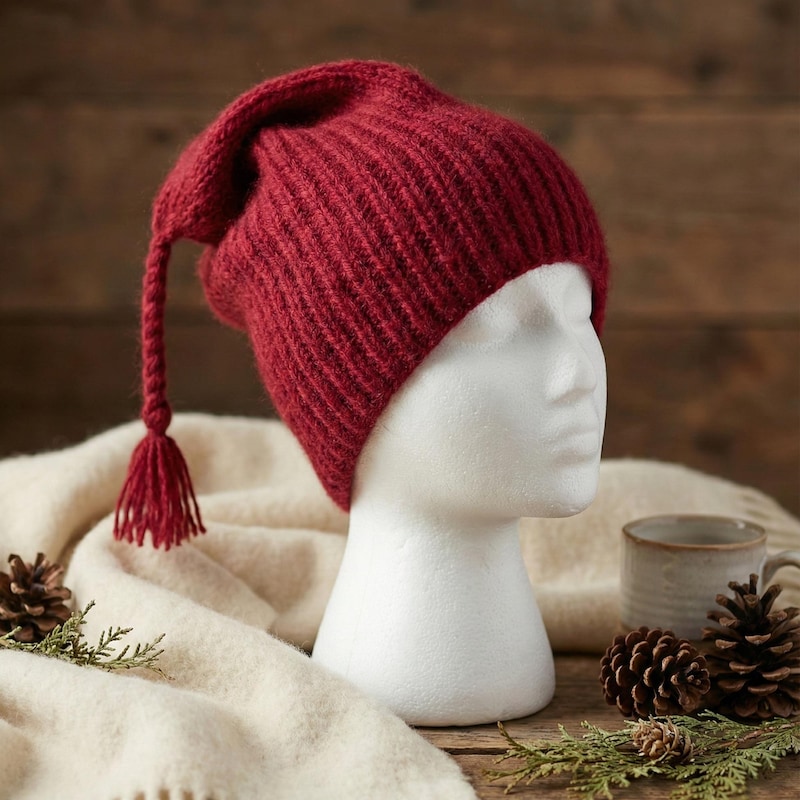 Pattern Red Pointed Hat - Etsy UK
