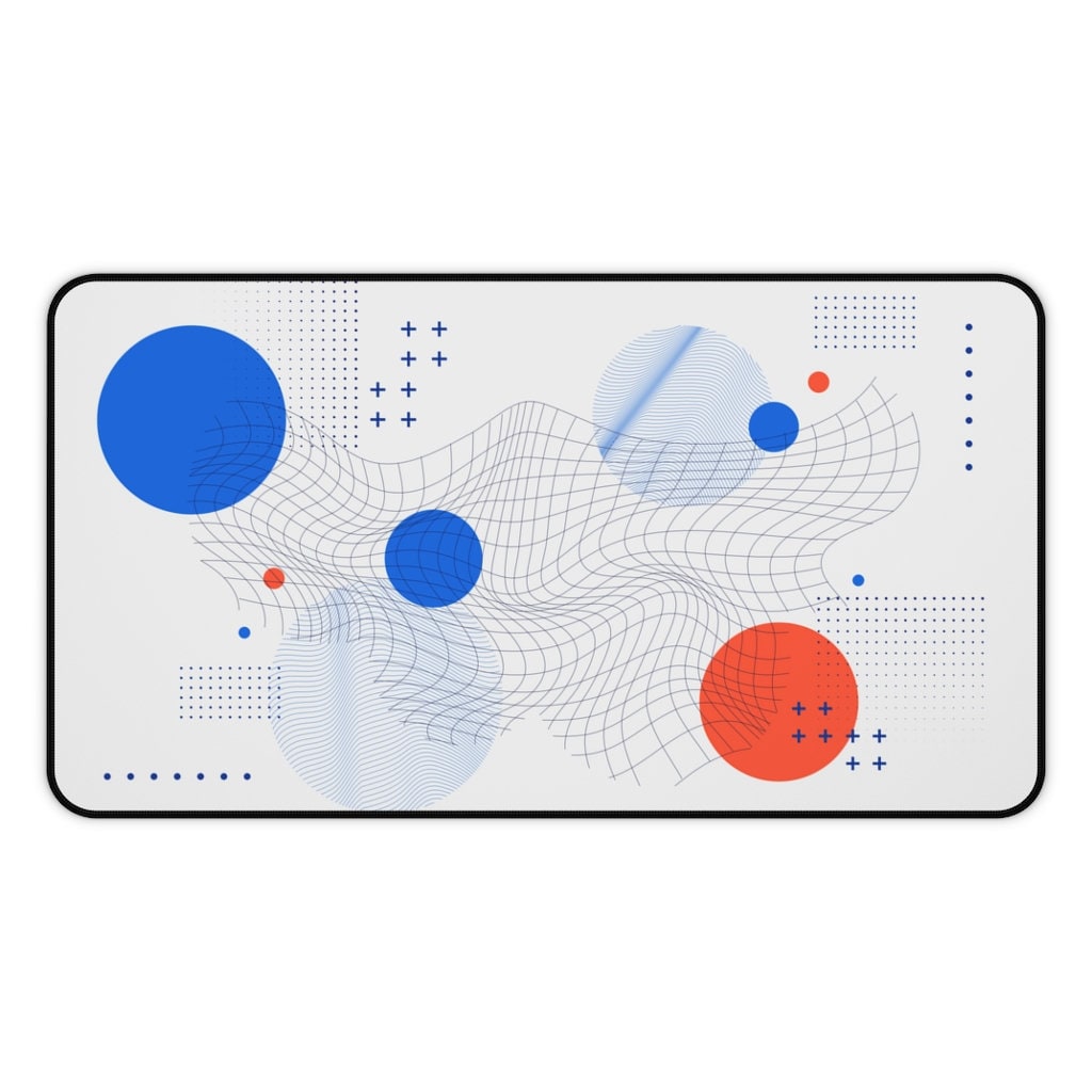 Modern Desk Pad Abstract Desk Mat Cute Desk Mat Boho Desk | Etsy