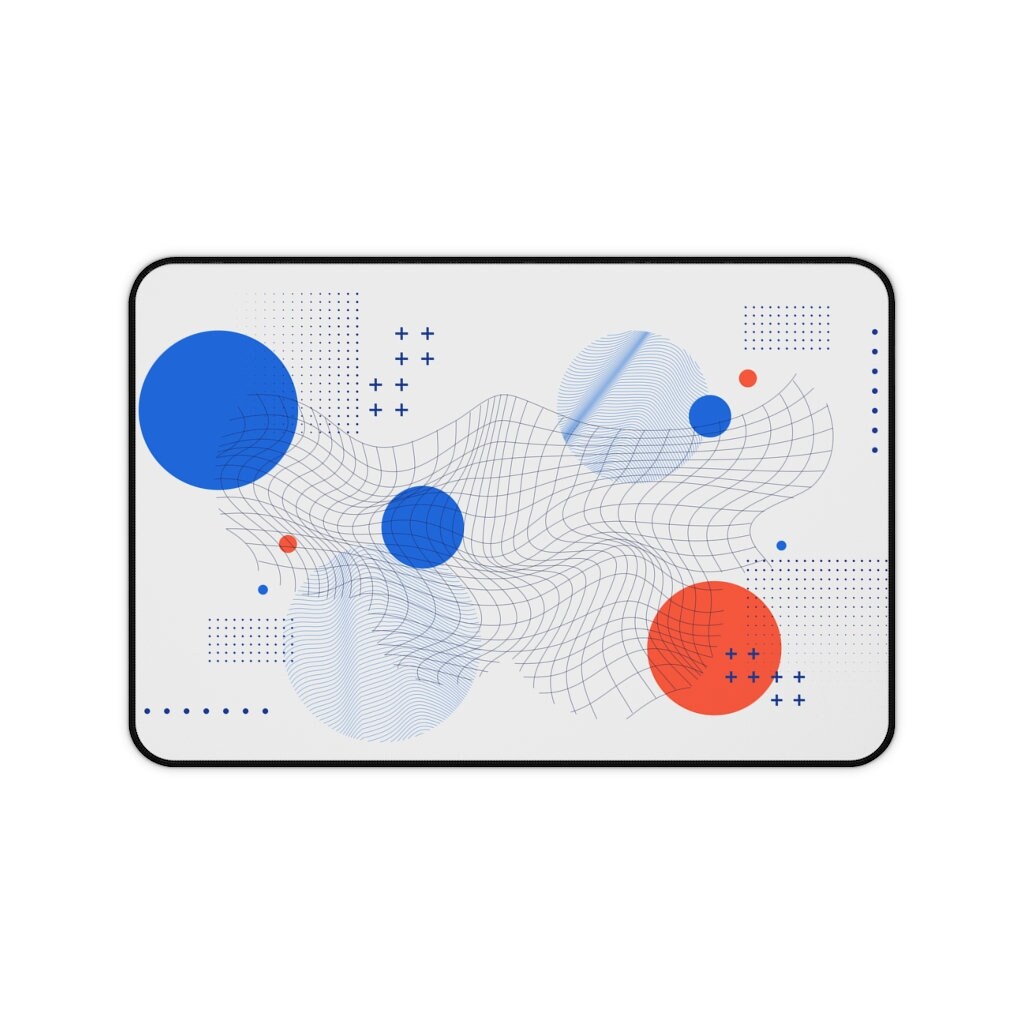 Modern Desk Pad Abstract Desk Mat Cute Desk Mat Boho Desk | Etsy