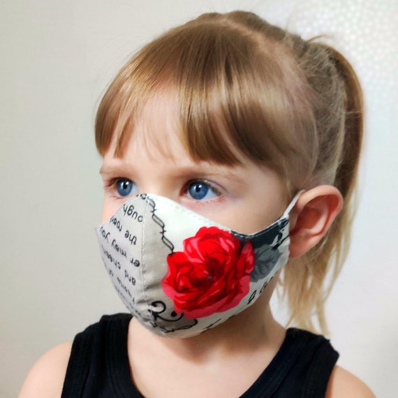 Girly Face Mask /3D Face Mask for Babies for Toddlers for | Etsy