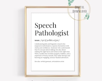 20 Speech Therapy Room Posters SLP Decor Language Pathologist Prints ...