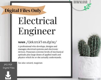 Electrical Engineer Poster Engineering Circuit Board Teacher - Etsy