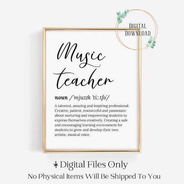 Music Teacher Retirement Gift Printable - 60+ Gift Ideas for 2024