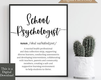 School Psychologist Sign - Etsy