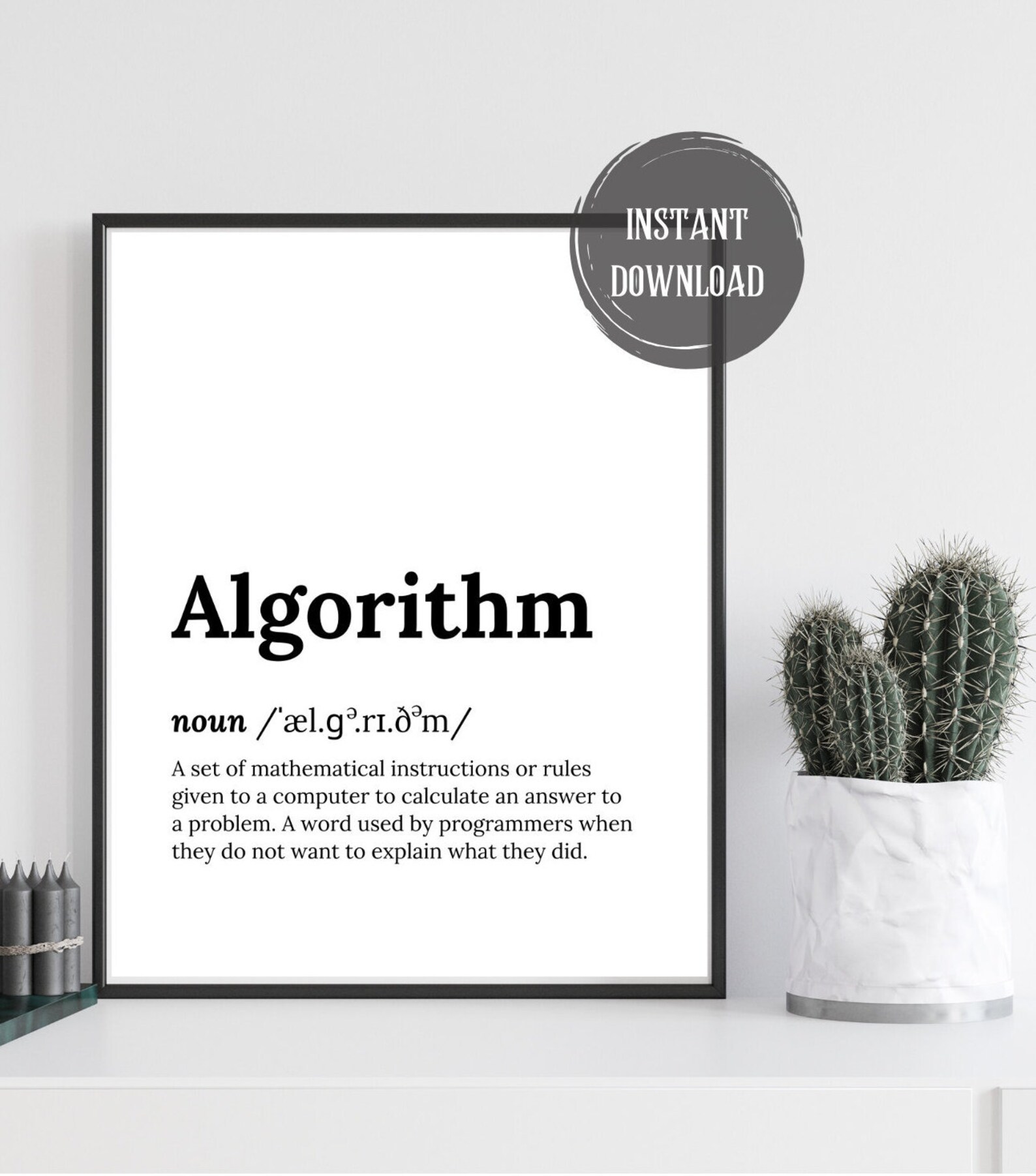 Algorithm Funny Programmer Birthday Card Computer Programmer Etsy 3374