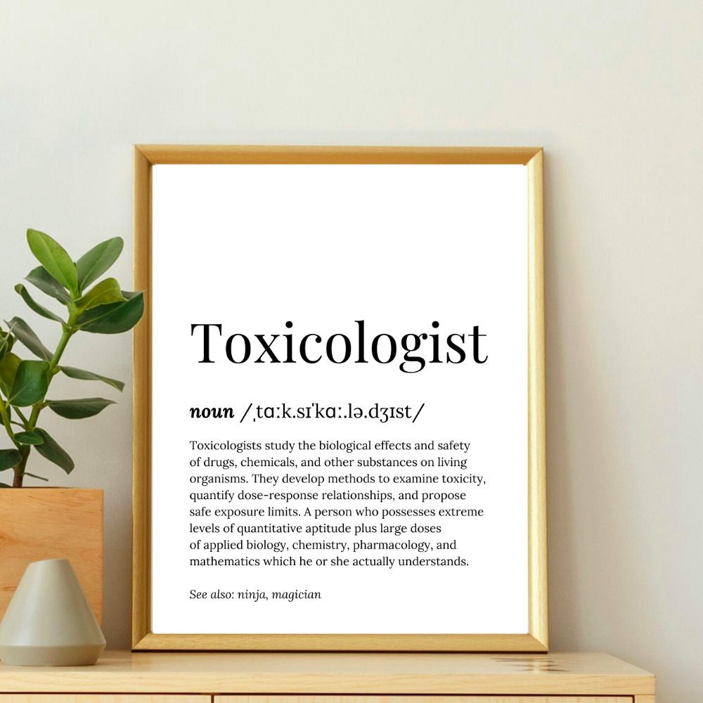 Toxicologist Gift Toxicology Gifts Print Poster Card Wall Art - Etsy UK