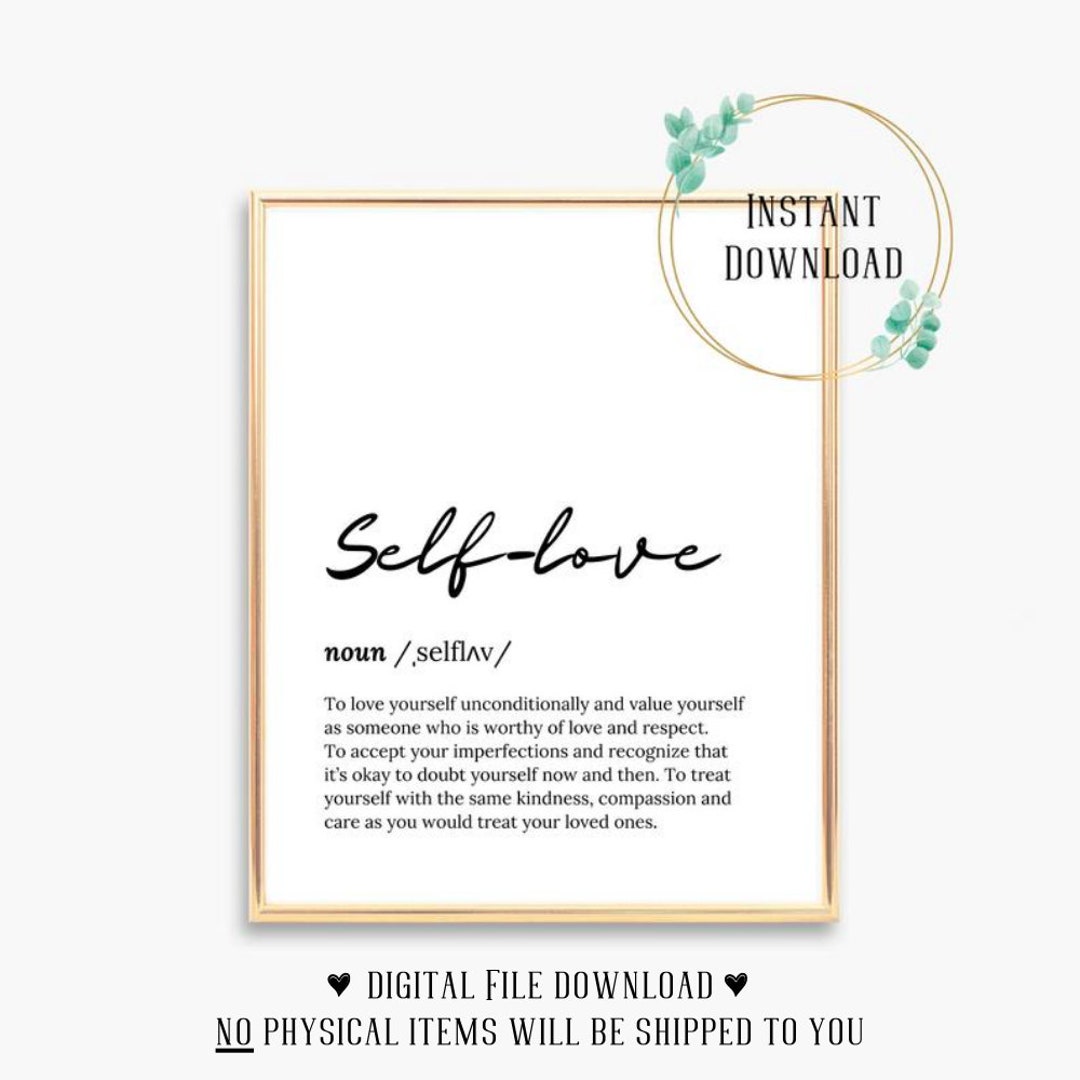 Self-love Prints Mental Health Quote Counselor Office Decor Gifts ...